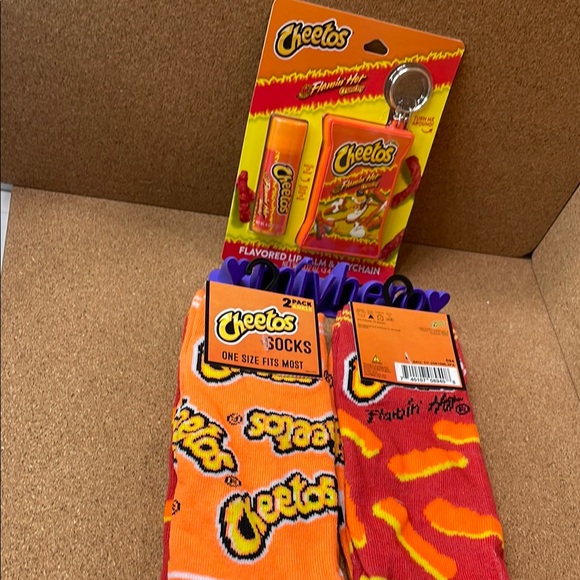 Accessories | Hot Cheetos Quartet With Flavored Lip Balm Keychain And ...